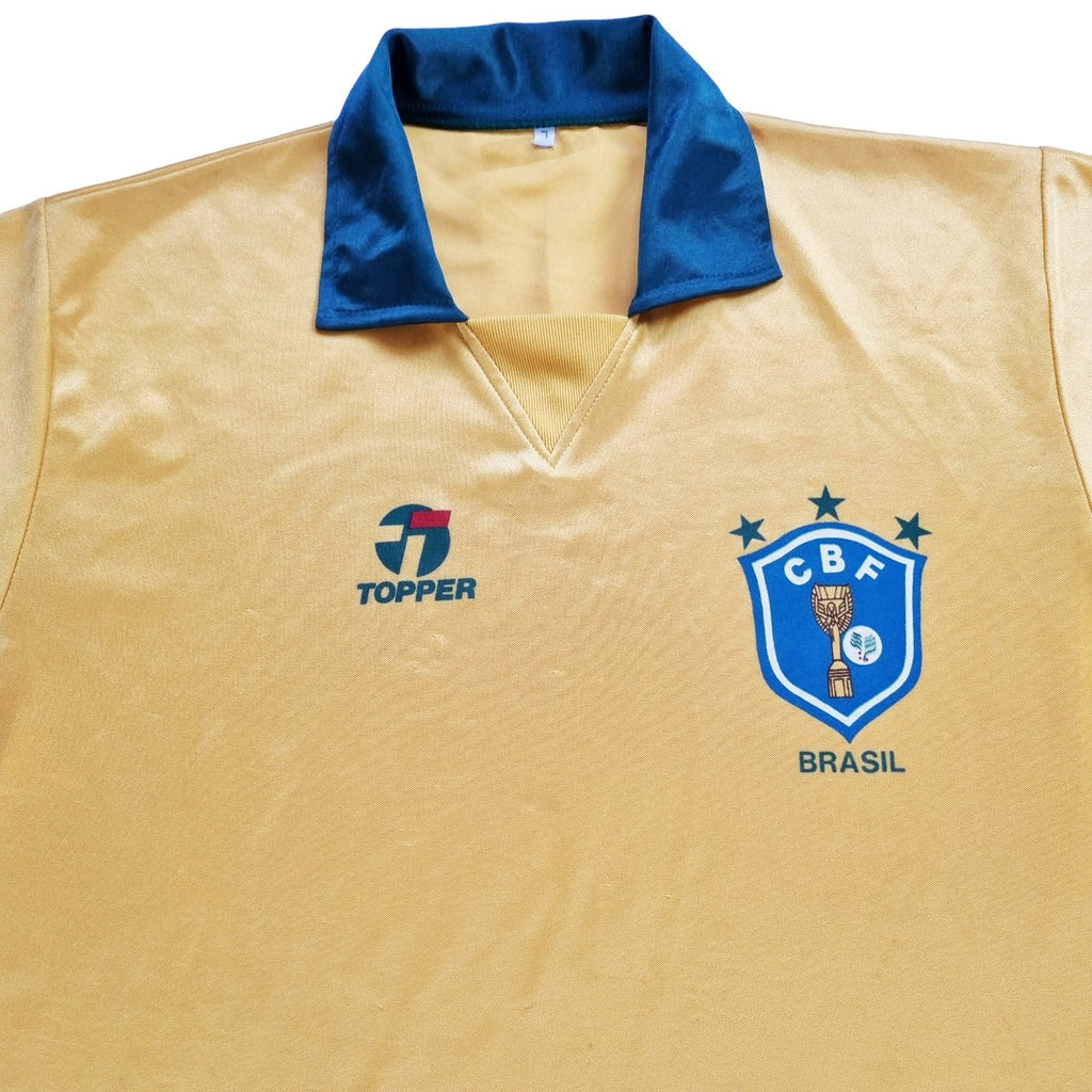 1988/91 Brazil Home Football Shirt (L) Topper – Football Finery