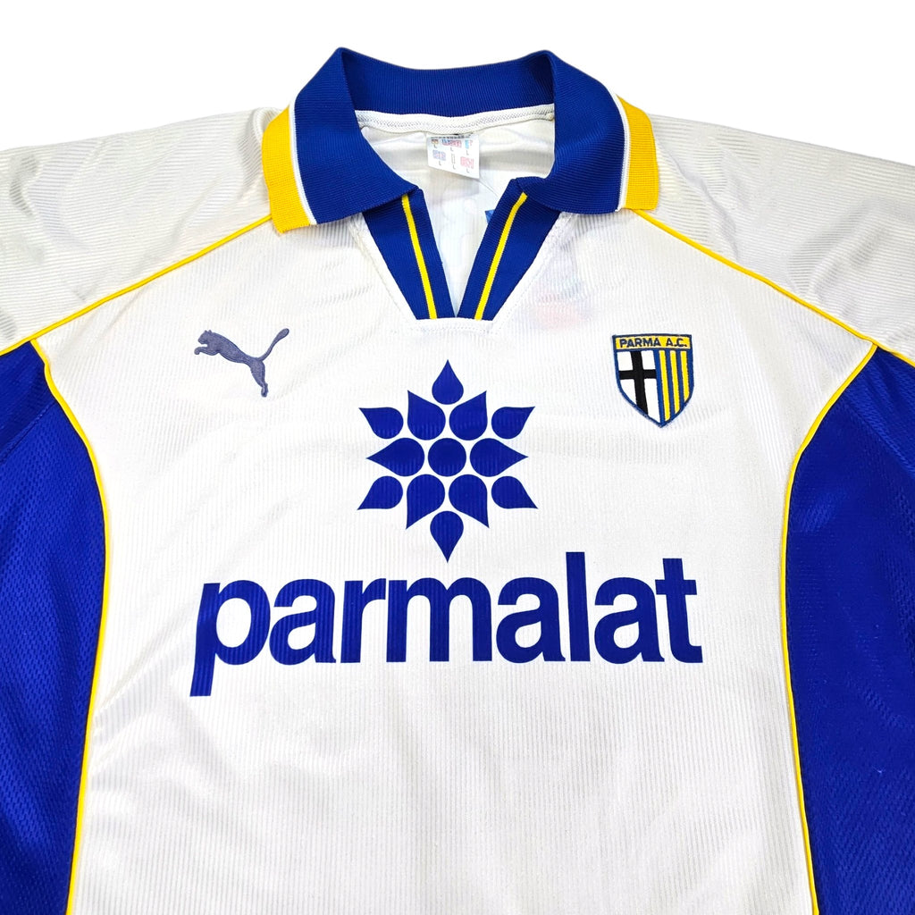 1997 98 Parma Home Football Shirt L Puma 31 Asprilla – Football Finery