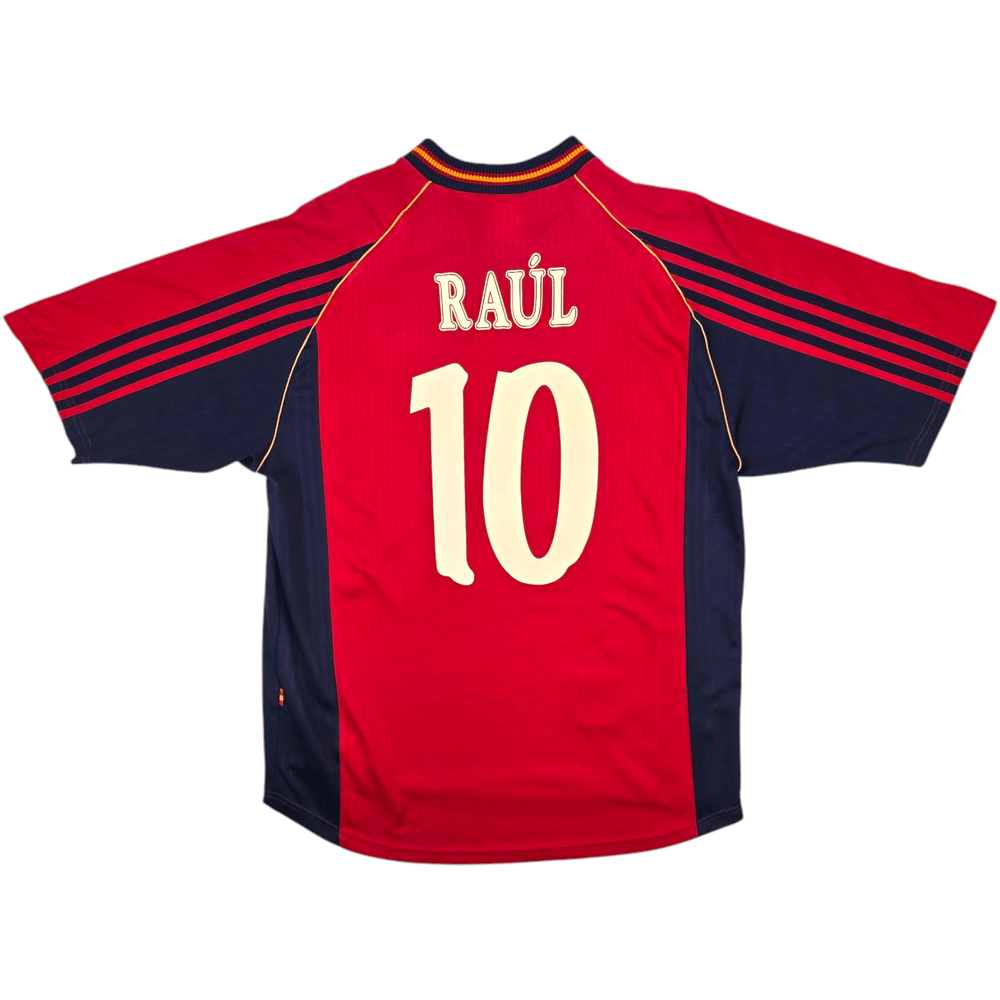 1998/00 Spain Home Football Shirt (L) Adidas #10 Raul – Football Finery