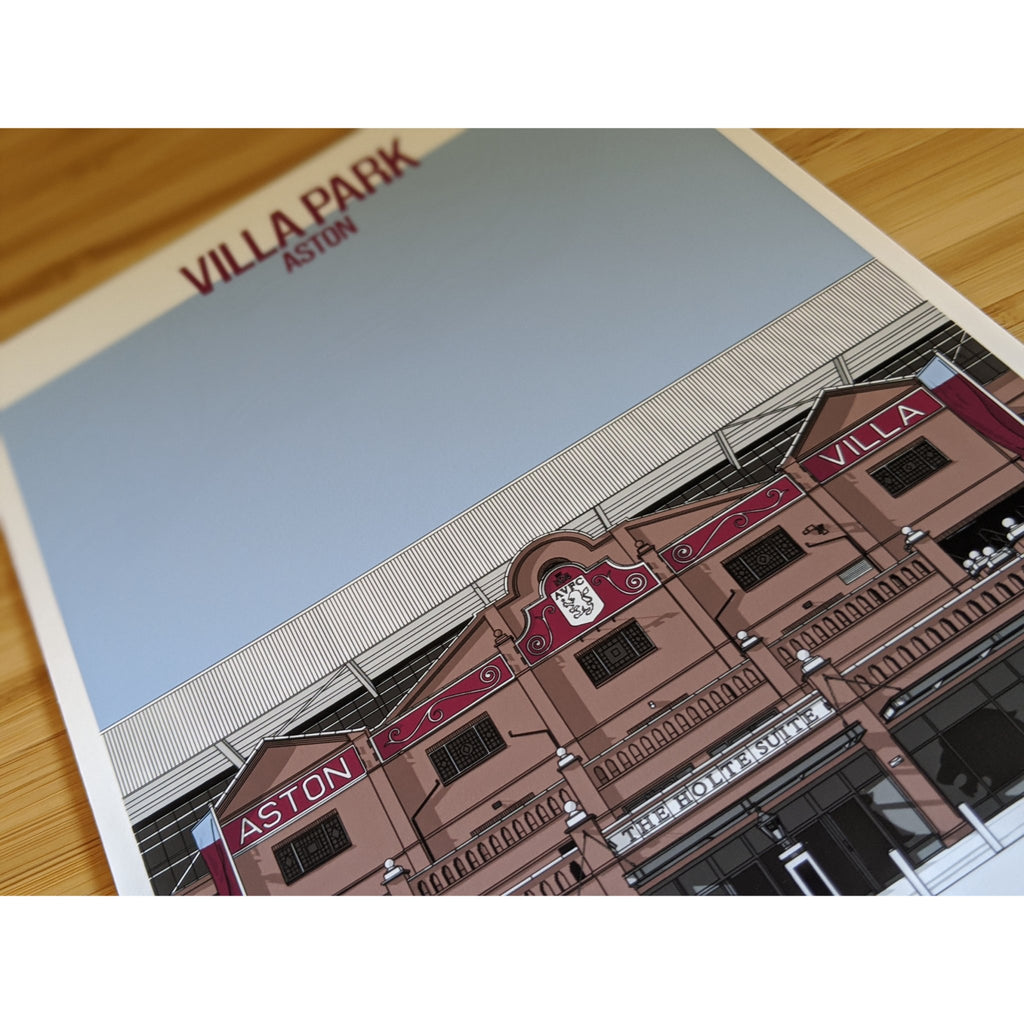 Aston Villa Football Artwork Villa Park – Football Finery