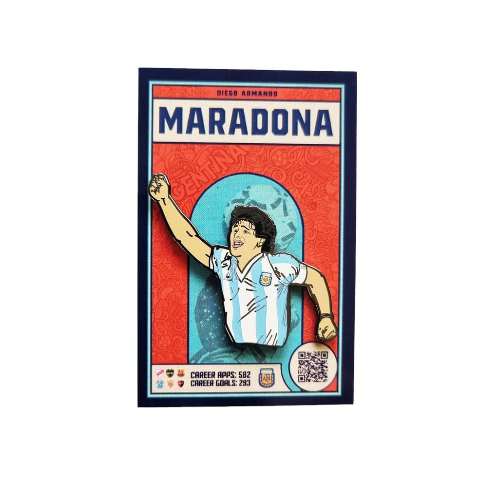 Diego Maradona Argentina Football Icon Pin Badge – Football Finery
