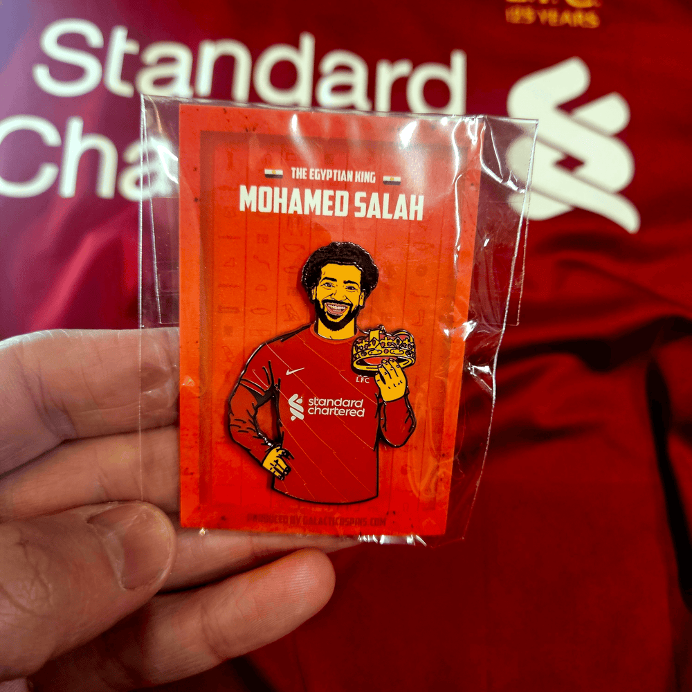 Mohamed Salah - Liverpool Football Icon Pin Badge – Football Finery