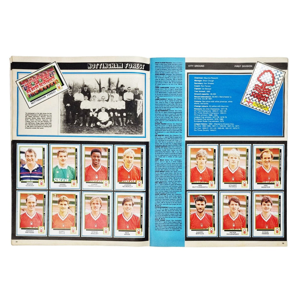 New Panini 1986 Sticker Album English Scottish Complete – Football Finery