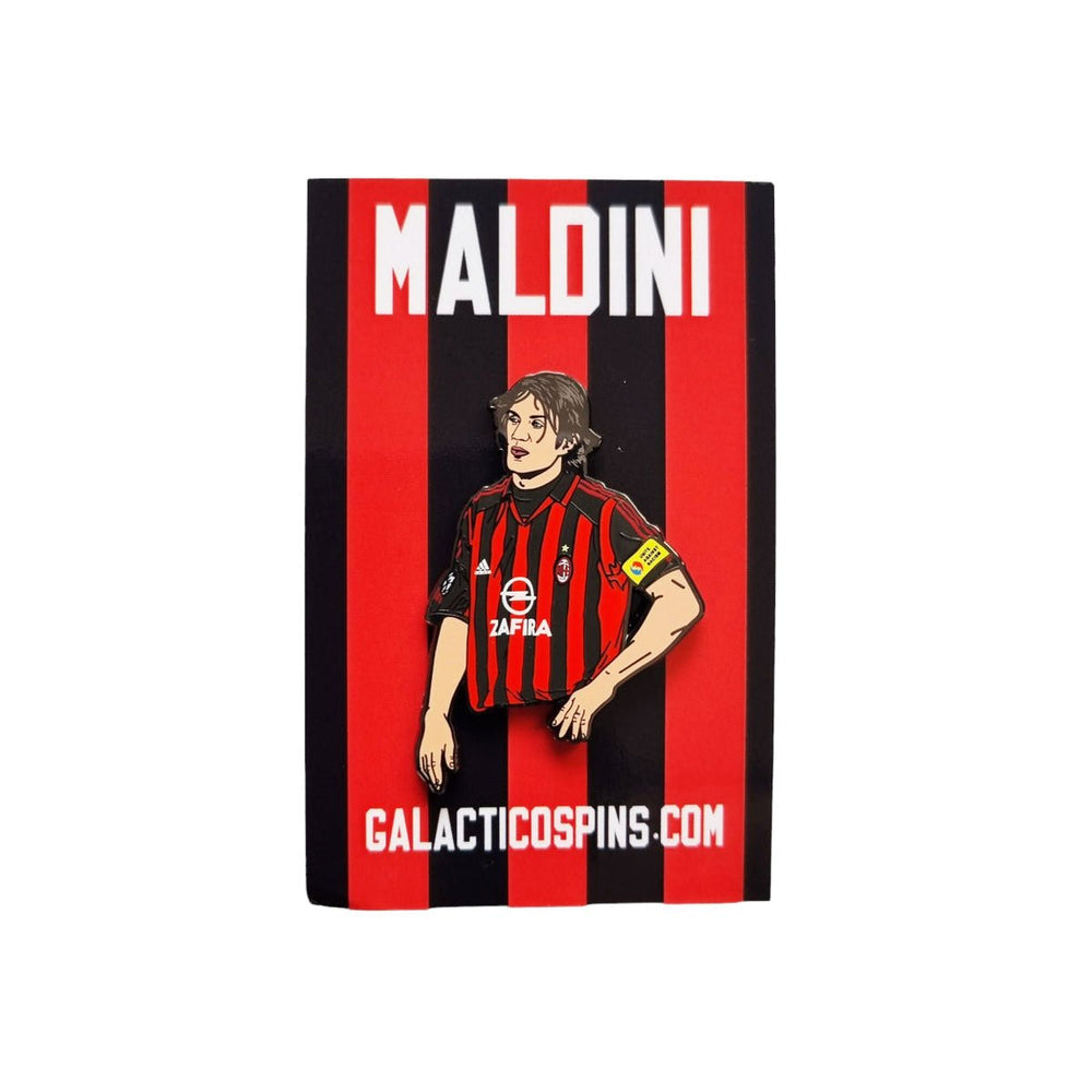 Paolo Maldini AC Milan Football Icon Pin Badge – Football Finery